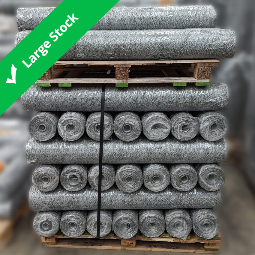 25mm Stainless Steel Wire Netting (90cm x 50m) - 22g/0.7mm | Wire Fence