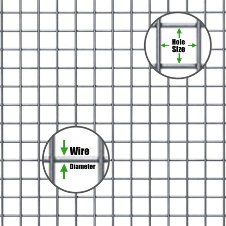 25mm x 25mm ECONOMY Welded Wire Mesh (H90cm x L6m) – 16g. | Wire Fence