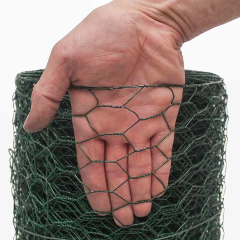 25mm BUDGET Green PVC Wire Netting (H1m x L50m) - 1.2mm | Wire Fence