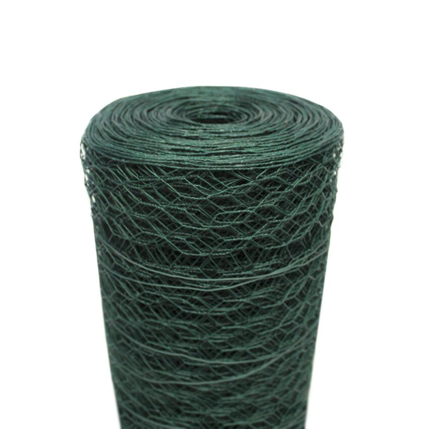 25mm PVC Coated Wire Netting (H1m x L50m) - 20g./18g. | Wire Fence