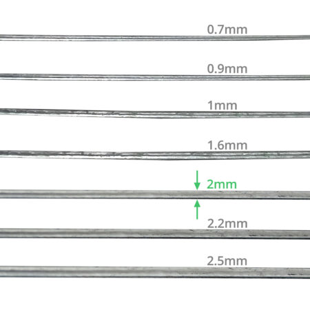 2mm Galvanised Line Tensioning Wire (200m / 5Kg Coil) - 14g. | Wire Fence