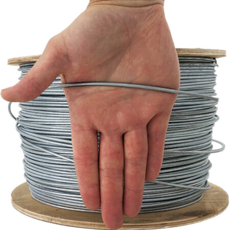 3.15mm High Tensile Galvanised Line Tensioning Wire (400m) - 10g ...