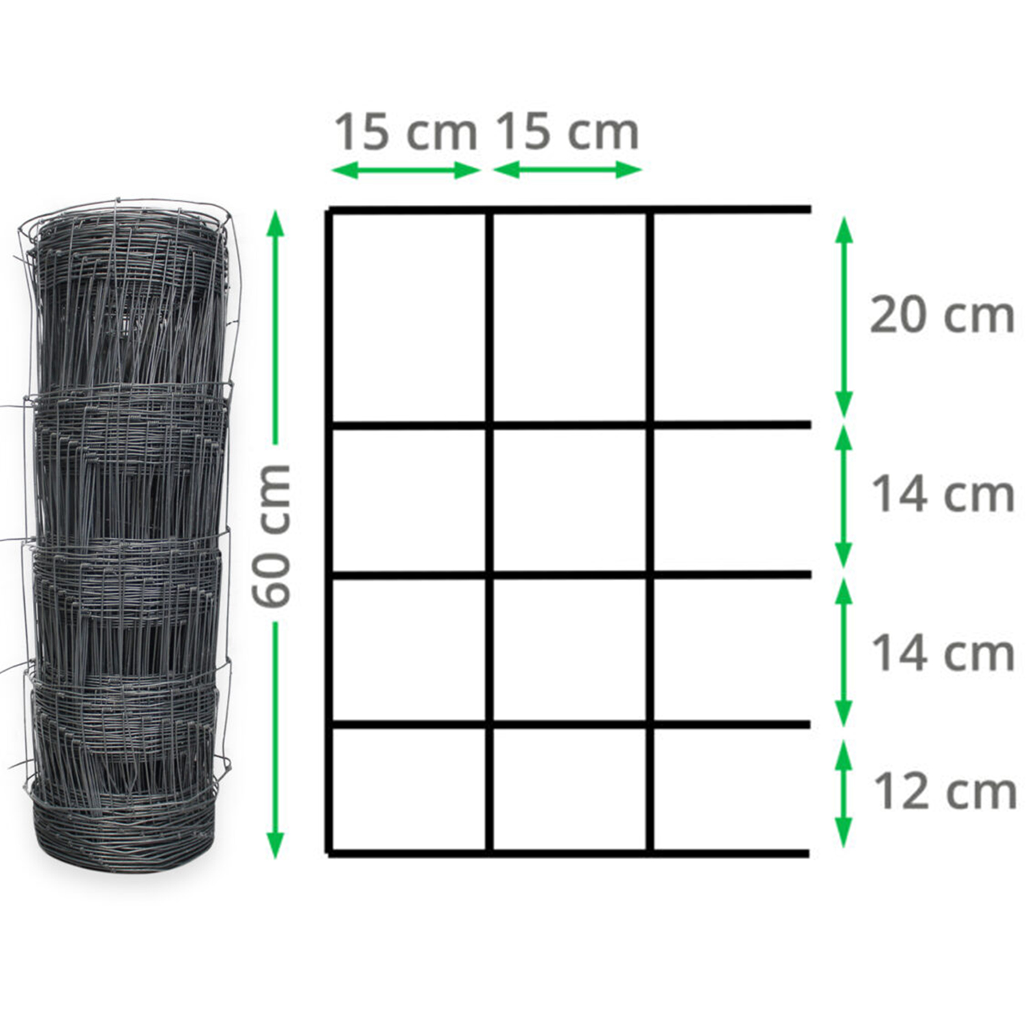 Stock Fence - L5/60/15 - 50m | Wire Fence
