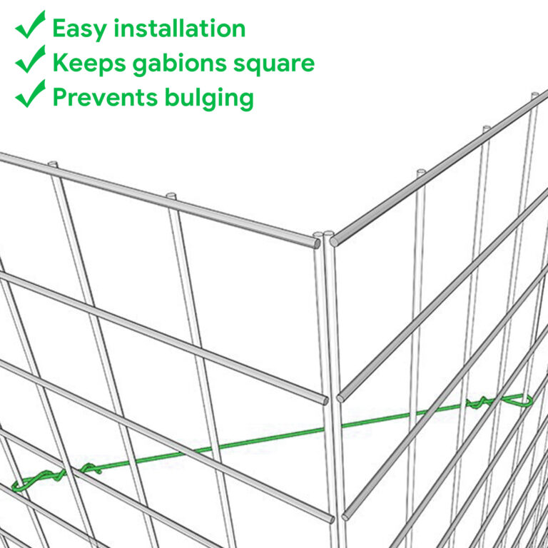Gabion Corner Ties (Pack of 4) | Wire Fence
