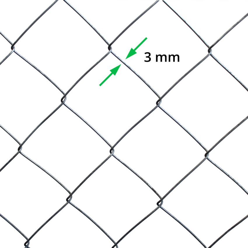 1.2m x 25m Galvanised Chain Link Fence - 10g. | Wire Fence