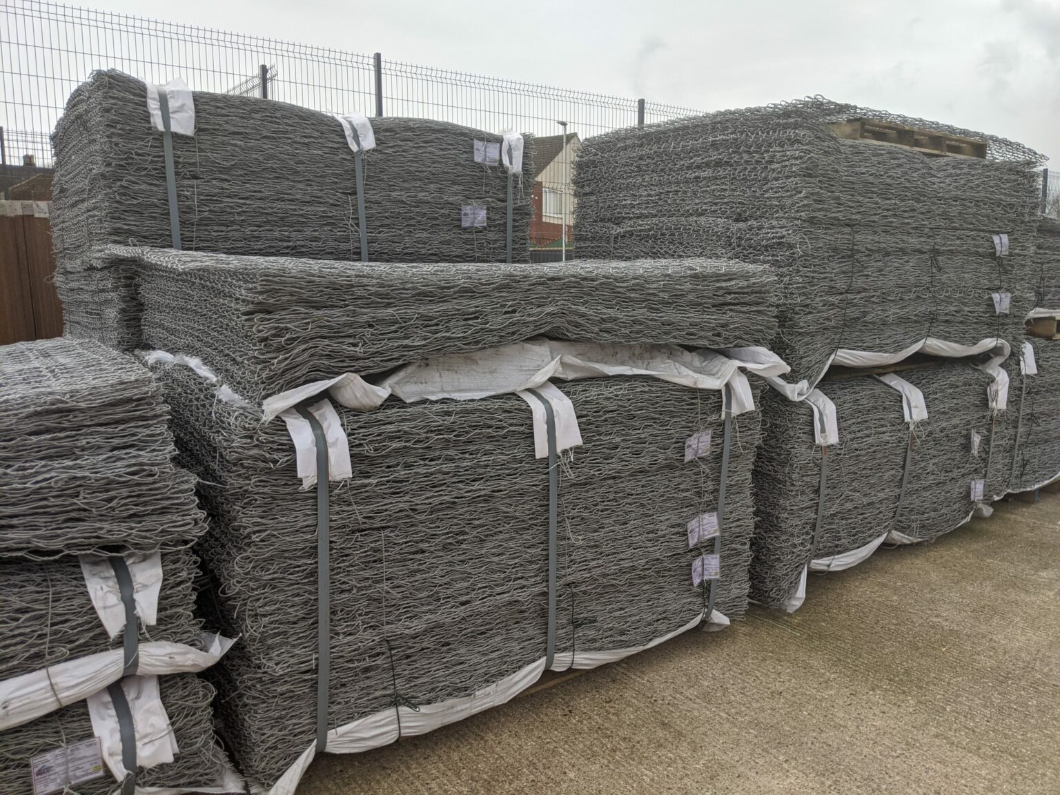 PVC L3m x D2m x H17cm Woven Gabion Mattress (2.4mm dia) | Wire Fence