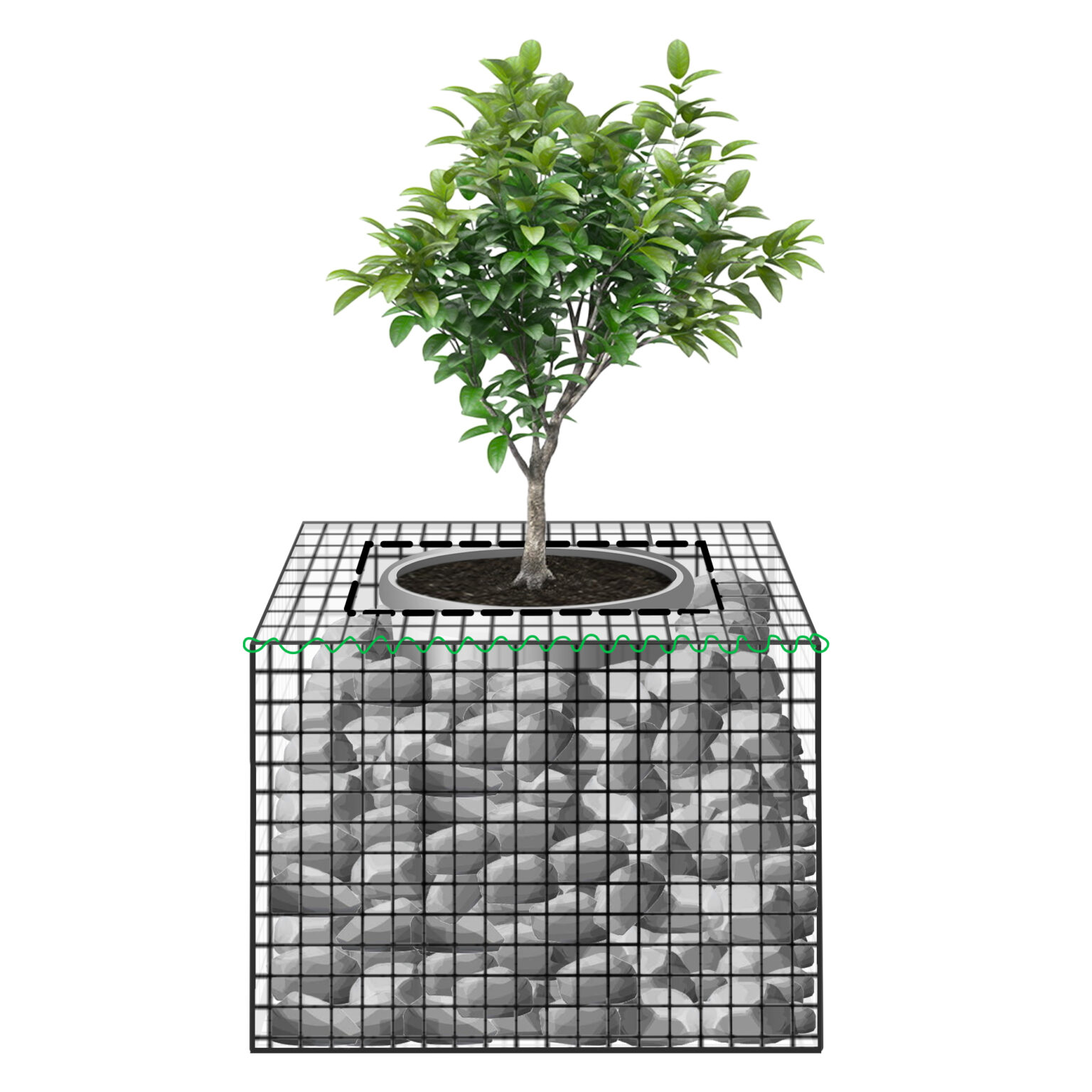 Gabion Planter (All Sizes) QUICK DELIVERY | Wire Fence