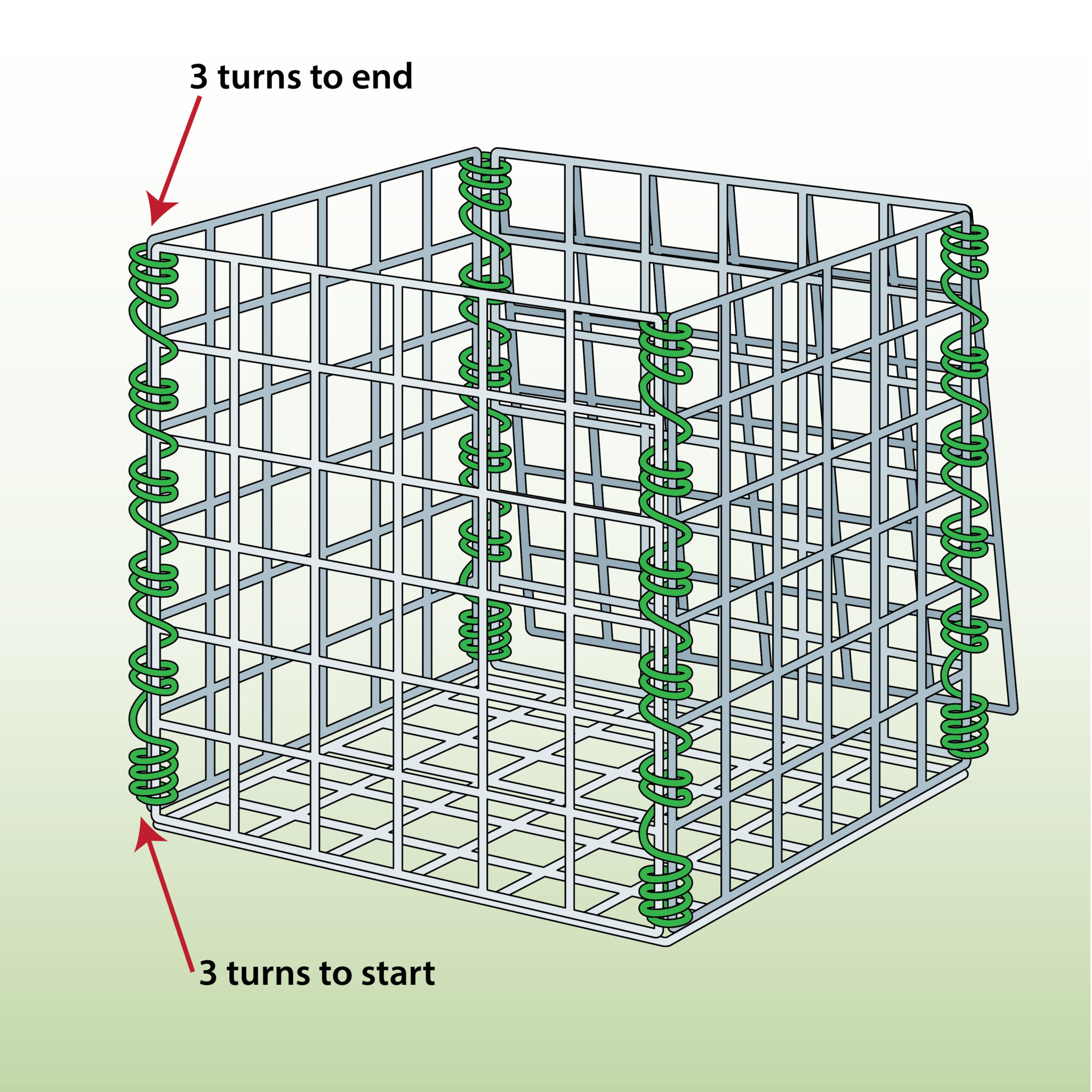 How to Lace Gabion Baskets (PRINTABLE PDF) | Wire Fence