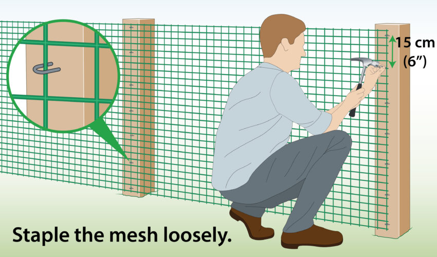 How to Attach Plastic Mesh to Different Posts and Materials