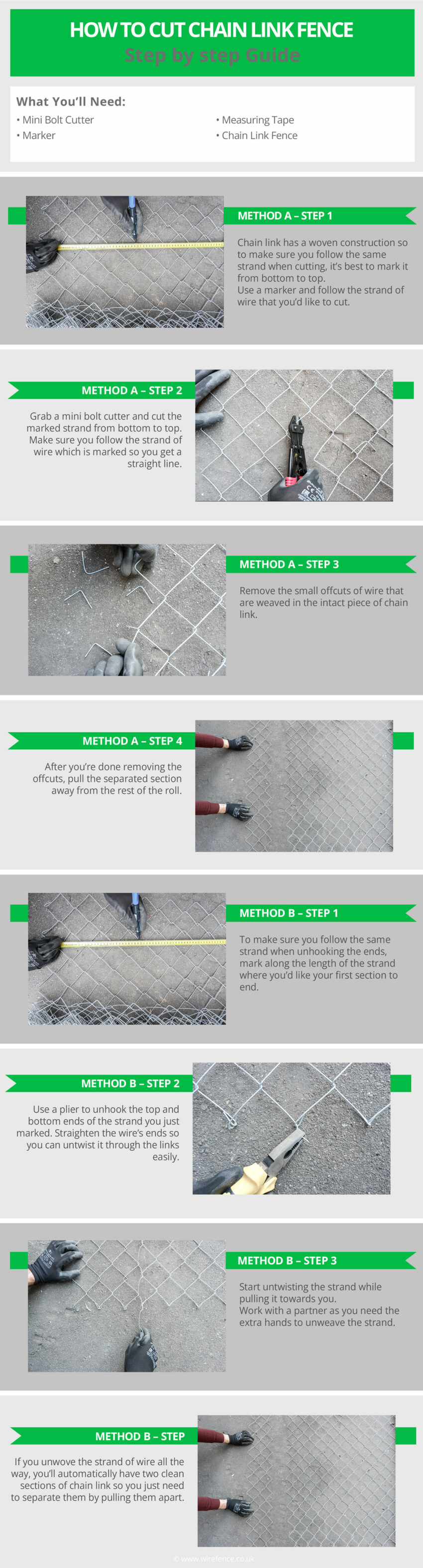 How to Cut a Chain Link Fence (WITH IMAGES) | Wire Fence