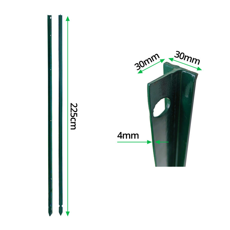 2.25m PVC Coated T Post | Wire Fence