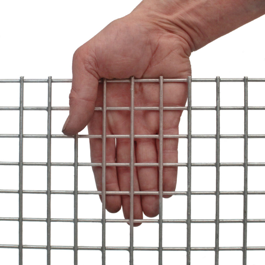 25mm x 25mm Galvanised Mesh Panel (H90cm x L1.8m) - 10g/3mm | Wire Fence