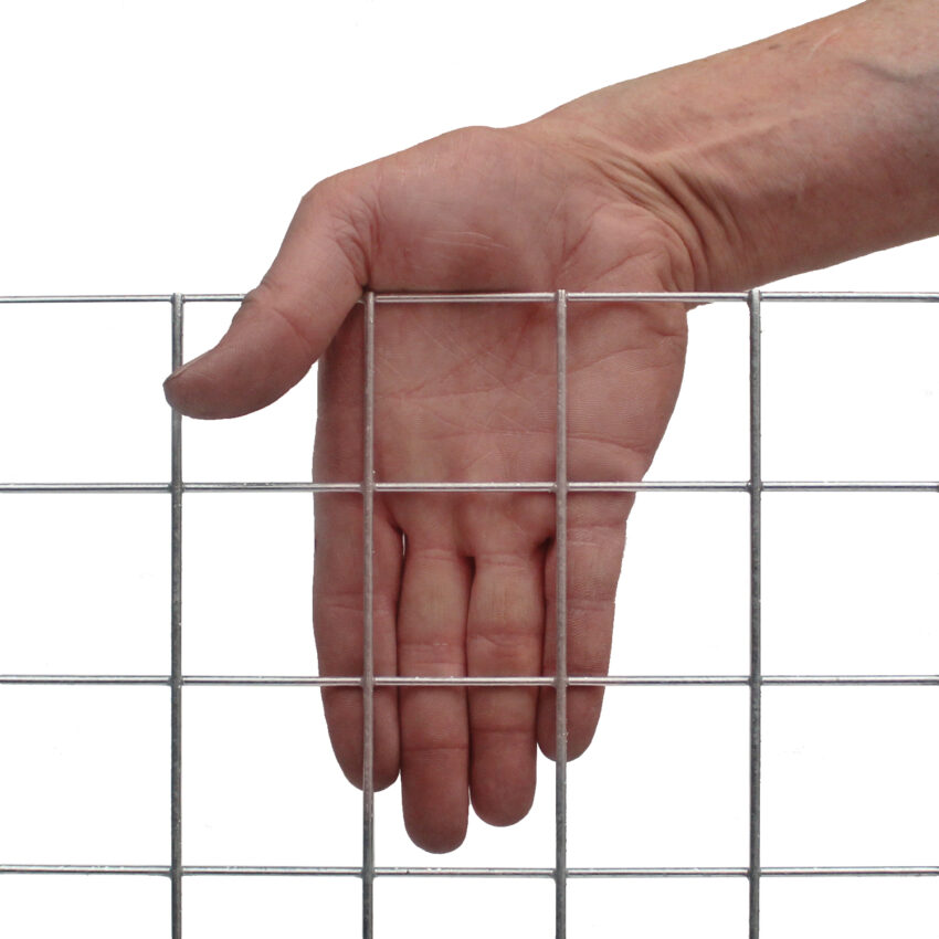 50mm x 50mm Galvanised Mesh Panel (H1.2m x L1.8m) - 12g (Pack of 5 ...