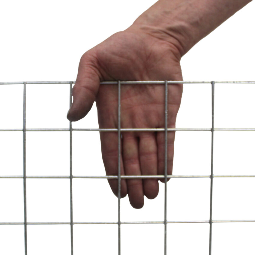 50mm x 50mm Galvanised Mesh Panel (H90cm x L1.8m) - 12g (Pack of 5 ...