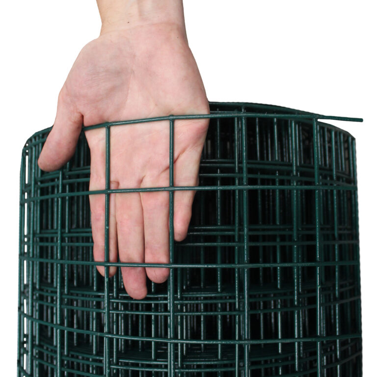 50mm x 50mm PREMIUM Green PVC Wire Mesh (H1.8m x L25m) - 3mm | Wire Fence