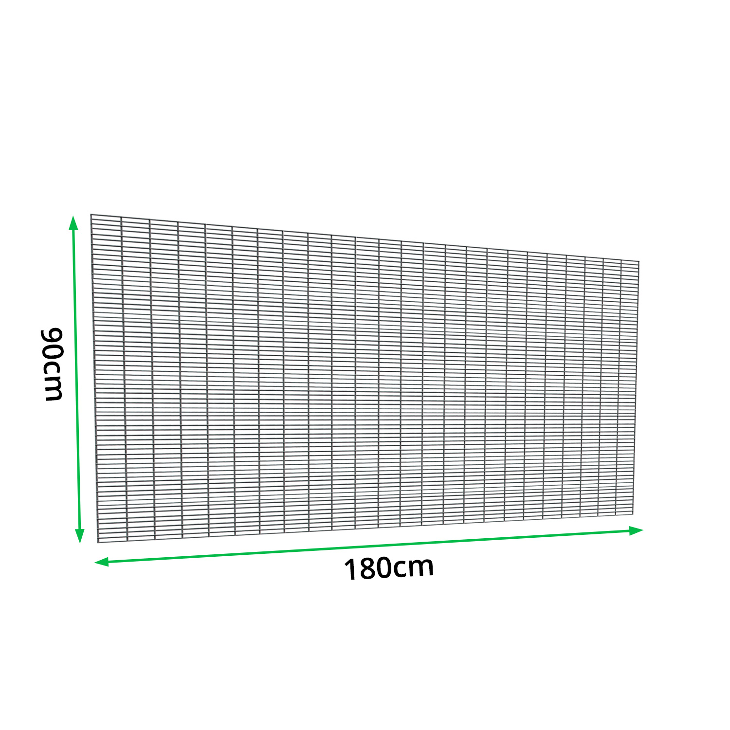 75mm x 13mm Galvanised Mesh Panel (H90cm x L1.8m) - 10g/3mm | Wire Fence