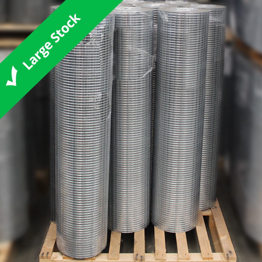 13mm x 13mm Stainless Steel Wire Mesh (H1.2m x L30m) - 16g/1.6mm | Wire ...