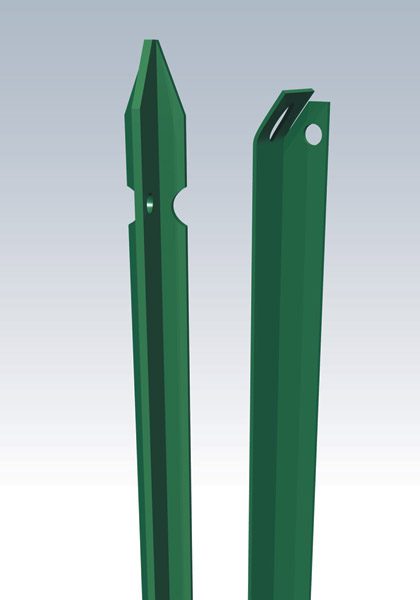 2.25m PVC Coated T Section Post | Wire Fence