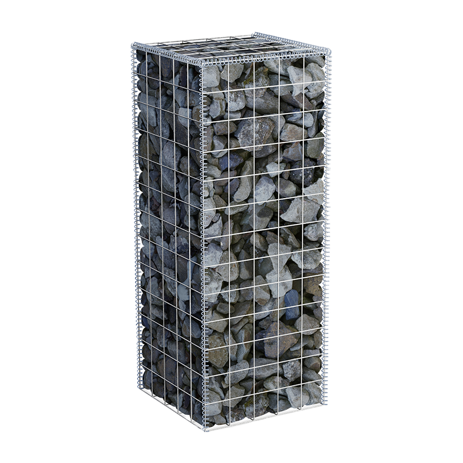 L30cm x D30cm x H97.5cm Gabion Column Kit (5mm dia.) | Wire Fence