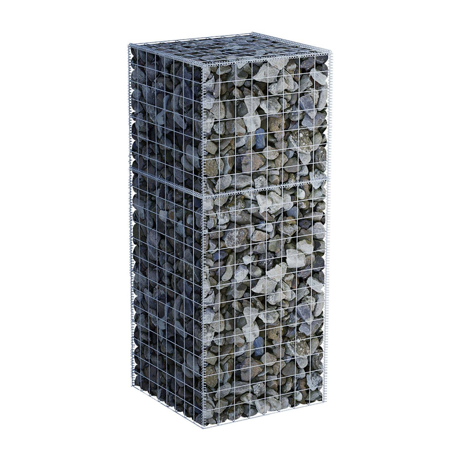 L45cm x D45cm x H150cm Gabion Column Kit (5mm dia.) | Wire Fence