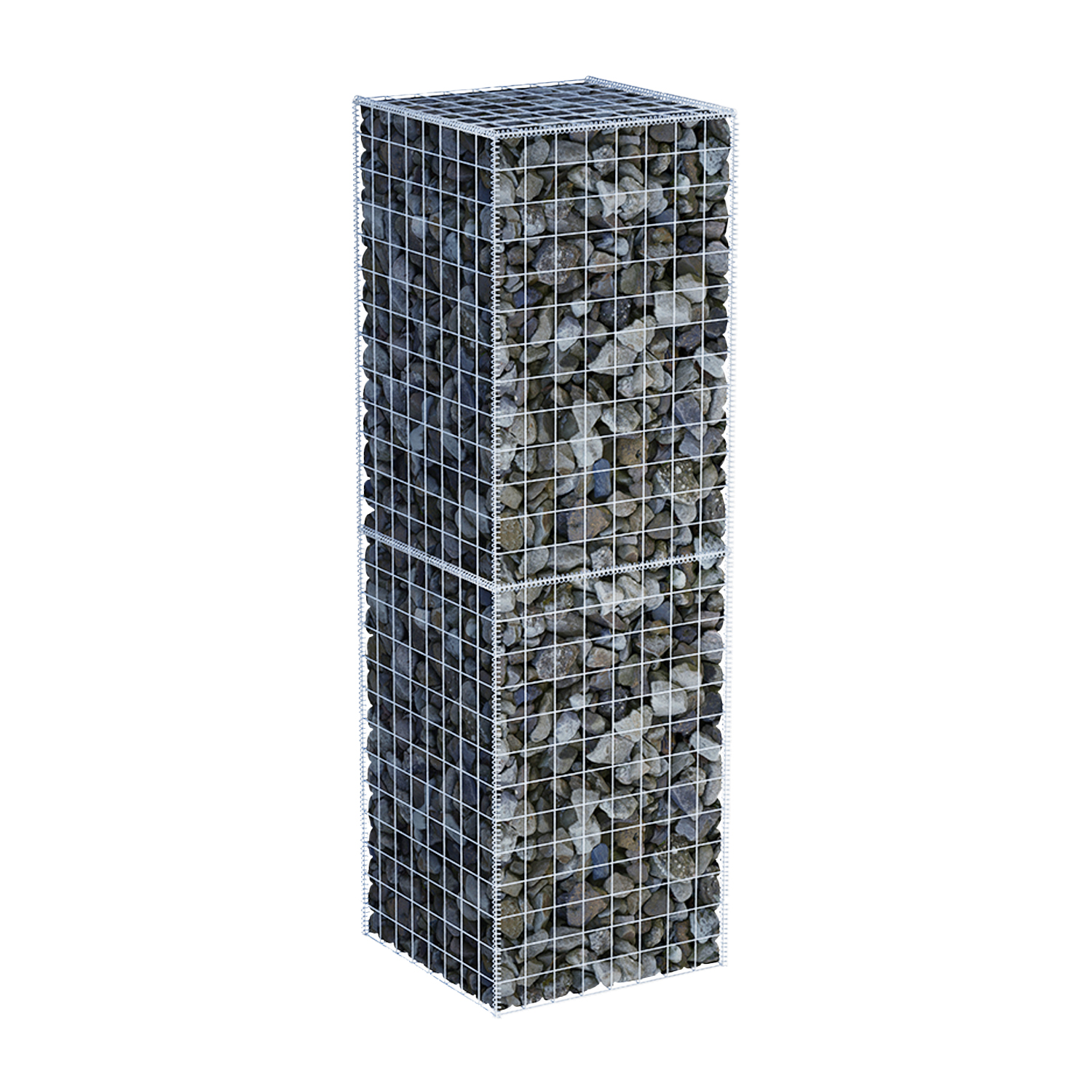 L60cm x D60cm x H195cm Gabion Column Kit (5mm dia.) | Wire Fence