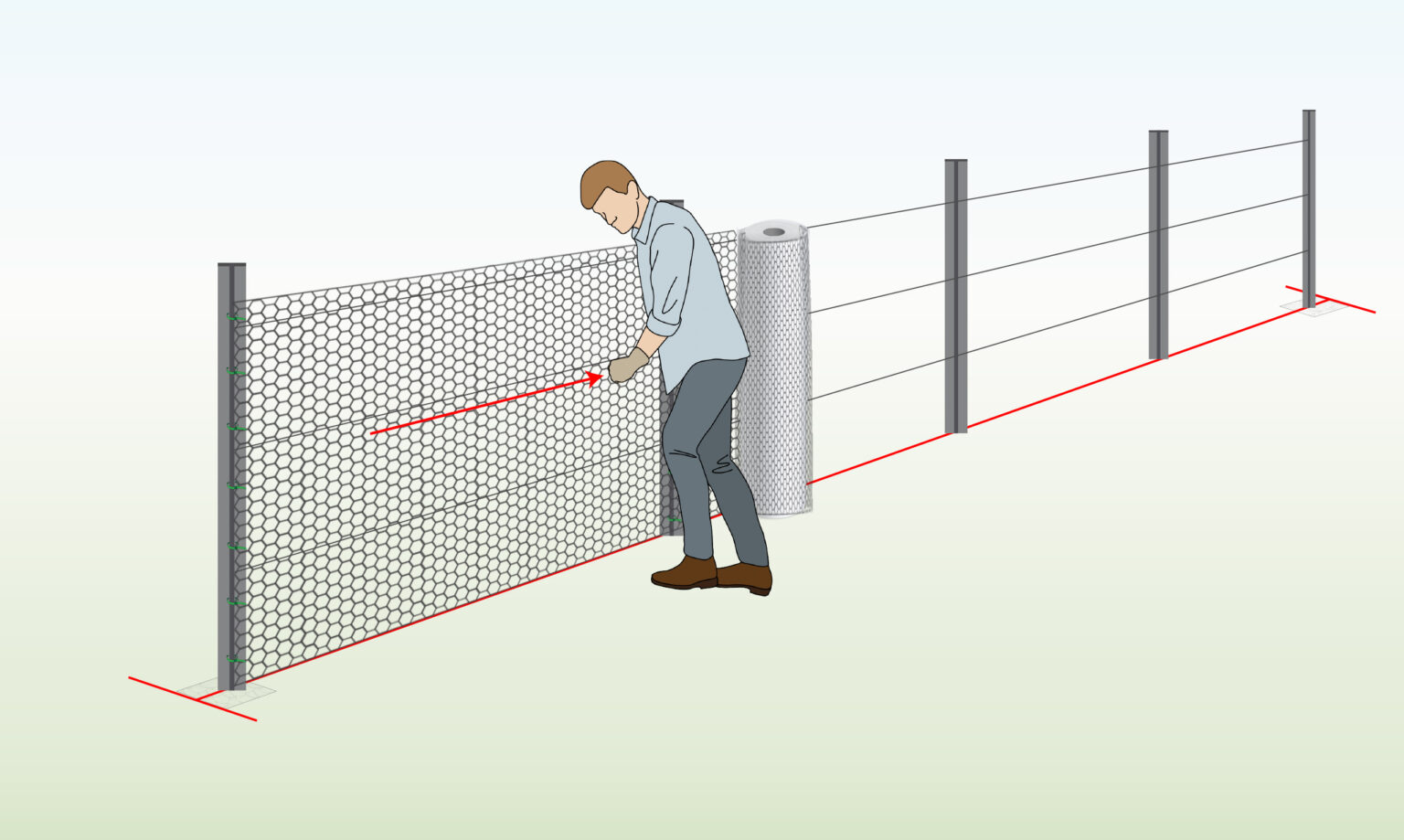 Galvanised Tensioning Wire & Plastic Coated Wire | Wire Fence