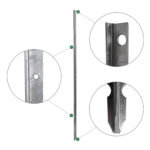 1.75m Galvanised T Post | Wire Fence