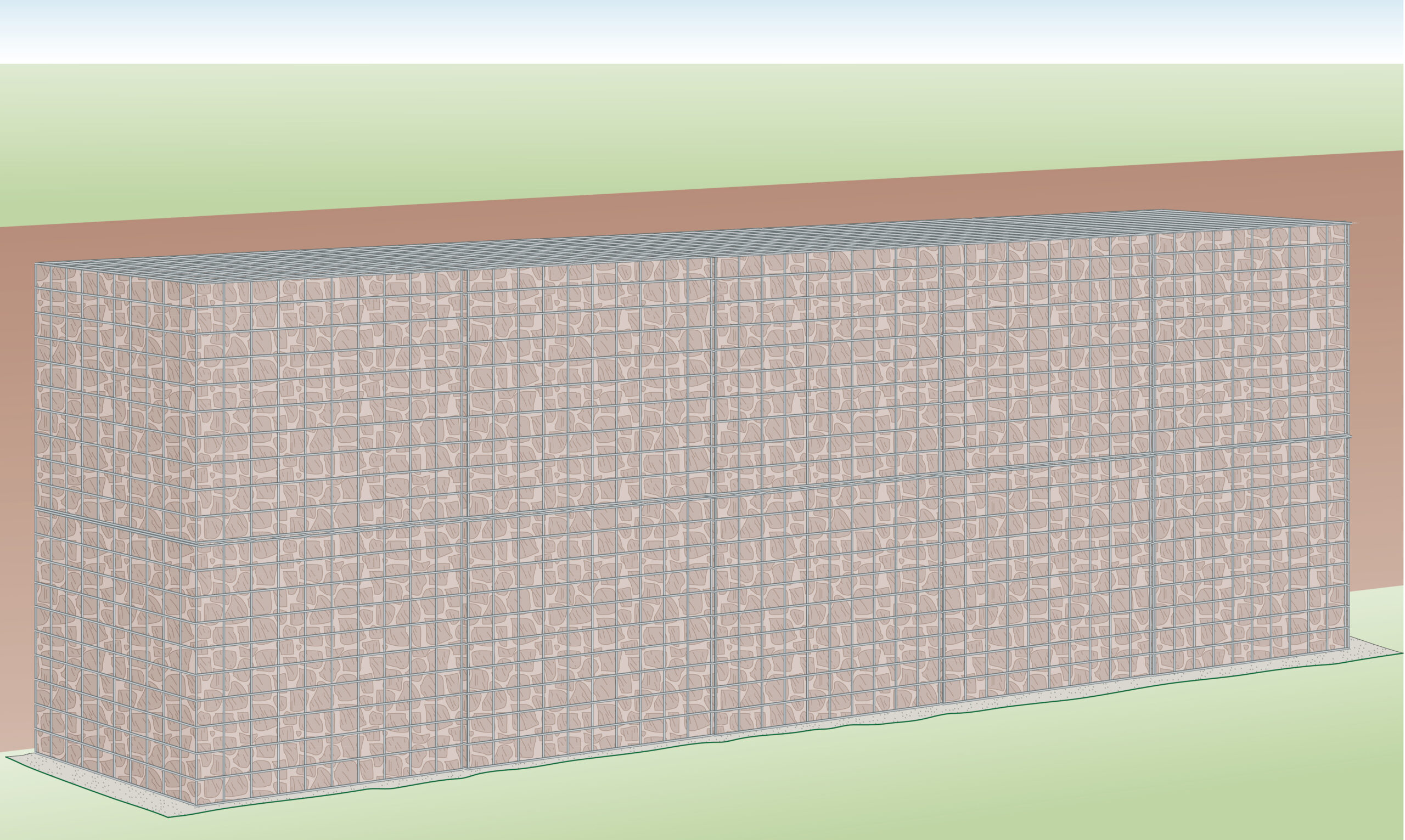 How to Build a Gabion Wall (RETAINING & FREESTANDING)