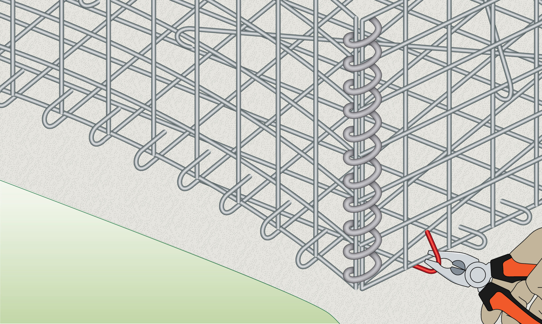 How to Make a Curved Gabion Wall | Wire Fence