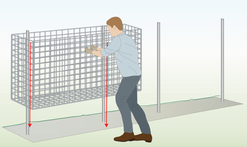 Gabion Fence Installation (STEP BY STEP) | Wire Fence