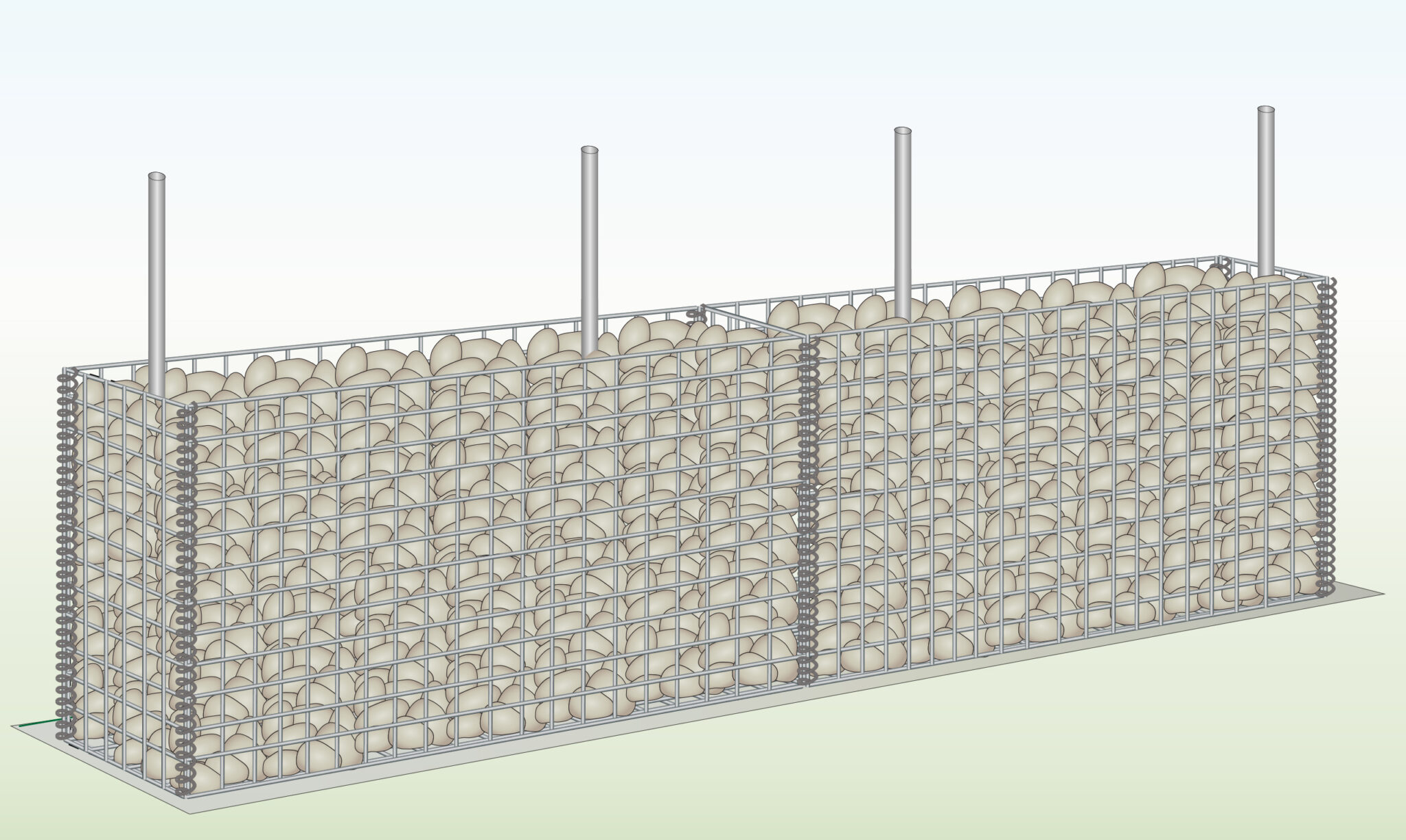 Gabion Fence Installation (STEP BY STEP) | Wire Fence