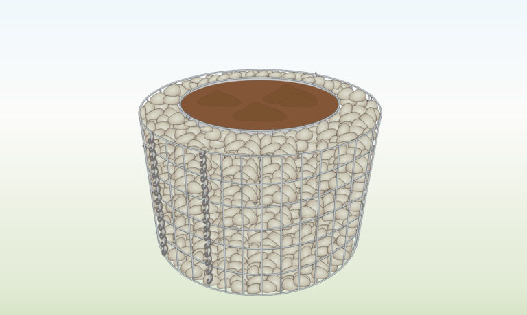 DIY Round Gabion Planter (Easy Guide) | Wire Fence