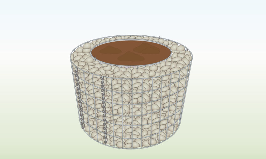 DIY Round Gabion Planter (Easy Guide) | Wire Fence