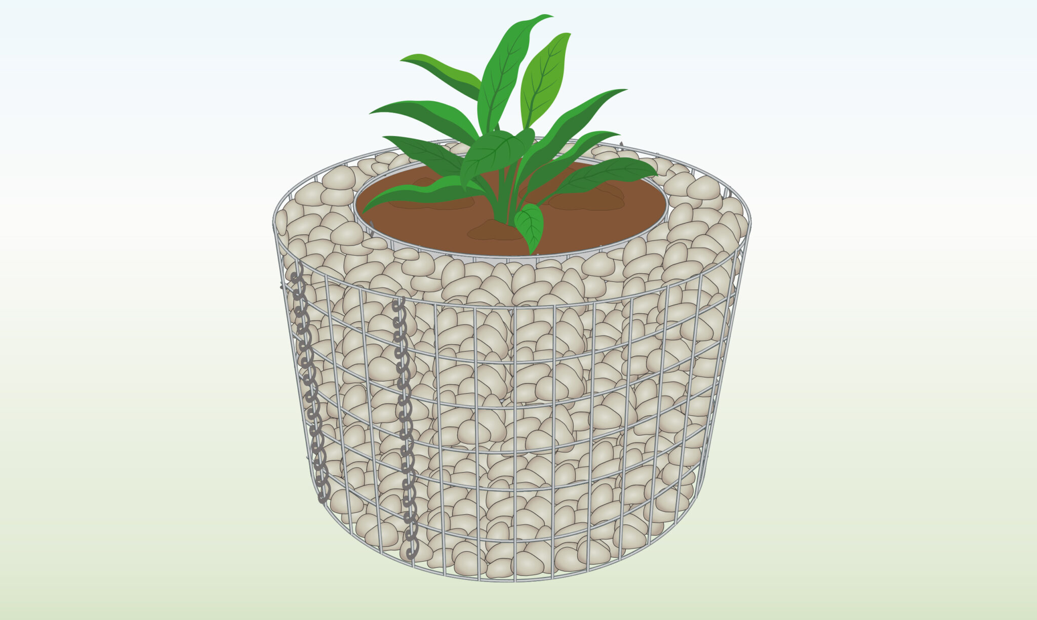 DIY Round Gabion Planter (Easy Guide) | Wire Fence
