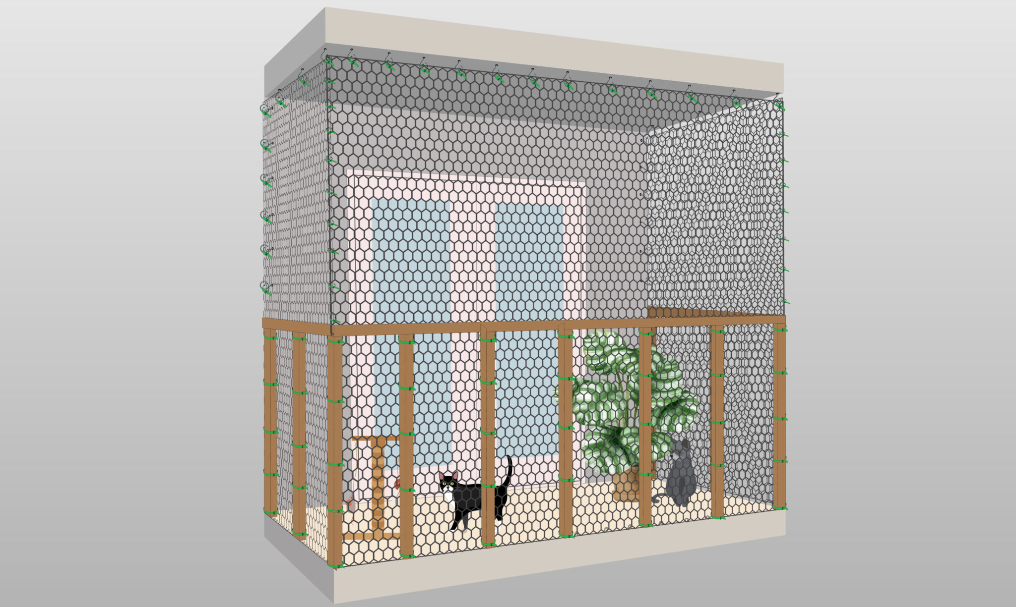 How to Cat Proof a Balcony (STEP BY STEP GUIDE) | Wire Fence