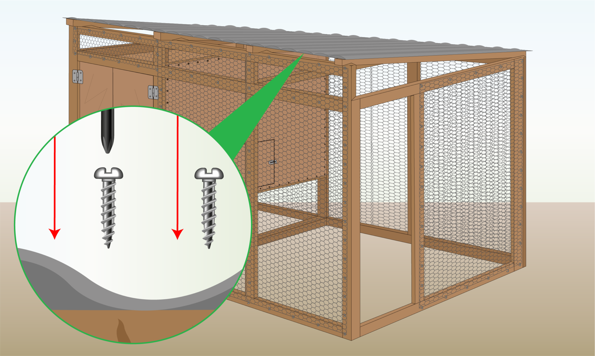 How to Build a Chicken Coop (FREE PRINTABLE) | Wire Fence