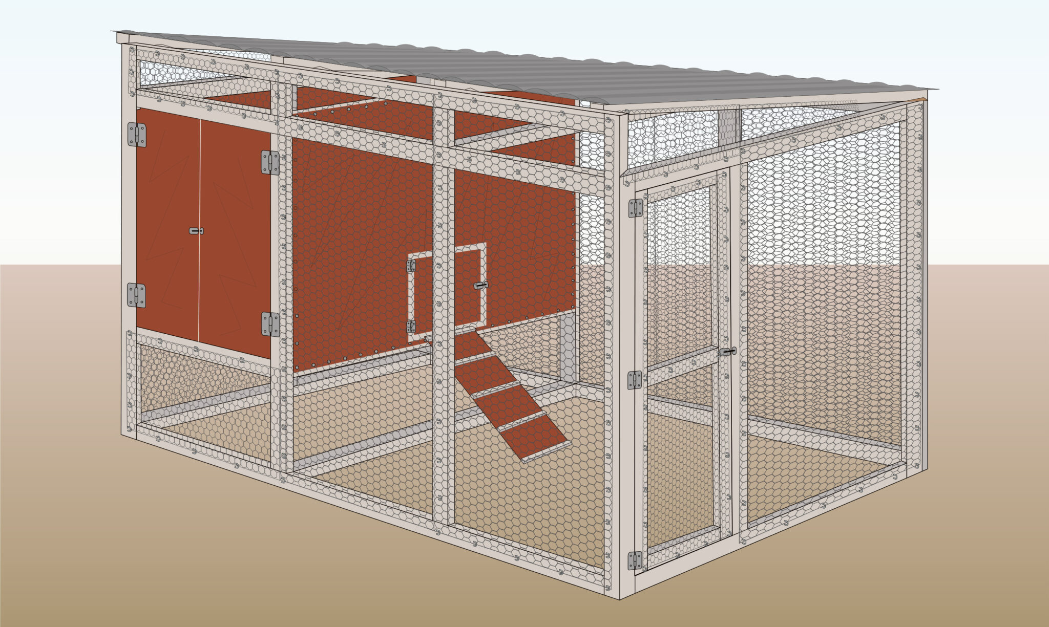 How to Build a Chicken Coop (FREE PRINTABLE) | Wire Fence