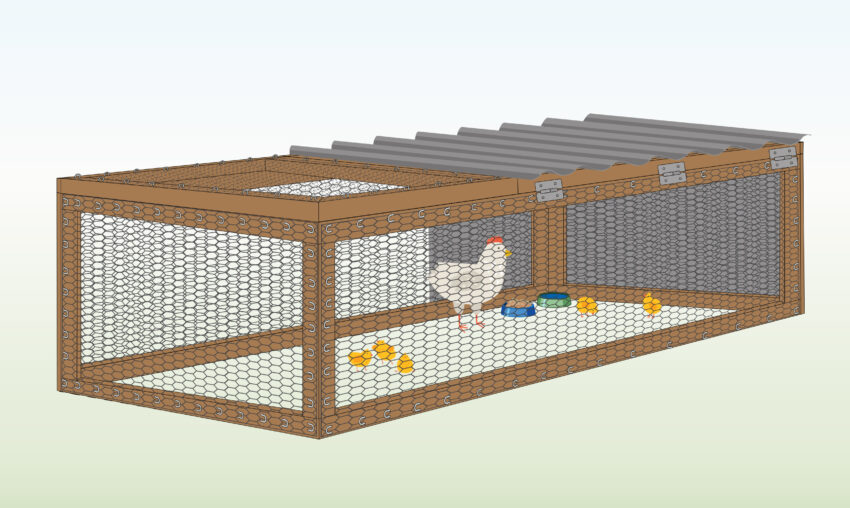How to Make a Temporary Chicken Coop (FREE PDF)