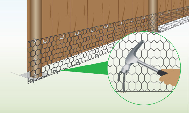 How to Attach Chicken Wire to Bottom of Fence (Step by Step)