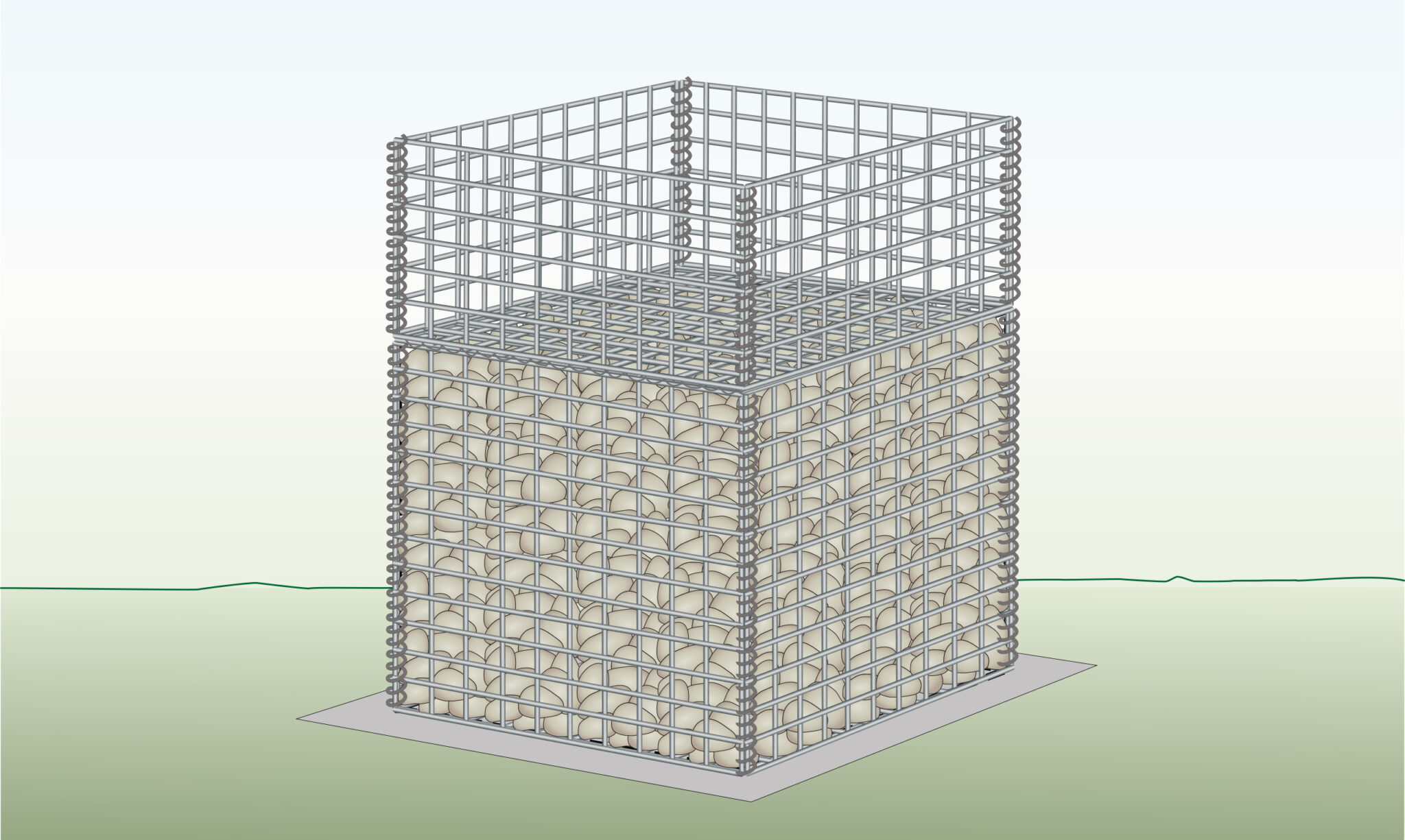 DIY Gabion Fireplace (STEP BY STEP) | Wire Fence