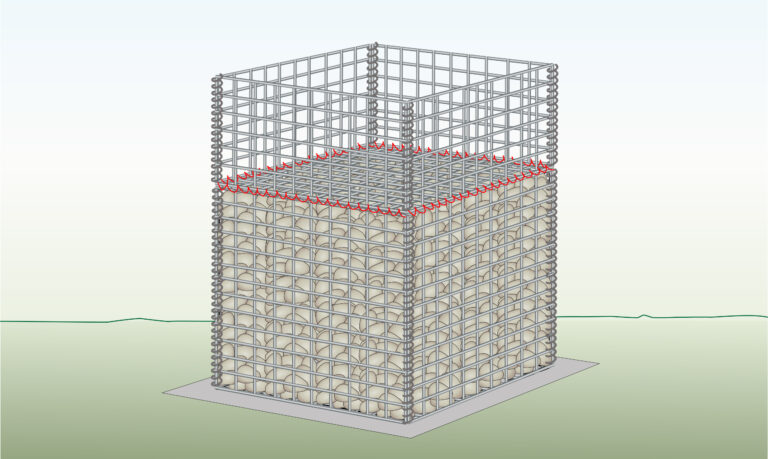 DIY Gabion Fireplace (STEP BY STEP) | Wire Fence