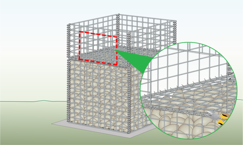DIY Gabion Fireplace (STEP BY STEP) | Wire Fence