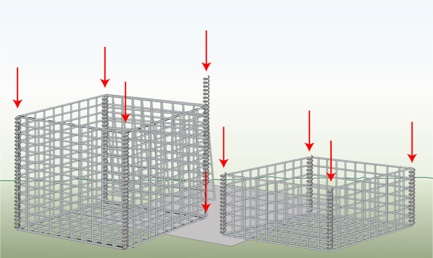 DIY Gabion Fireplace (STEP BY STEP) | Wire Fence