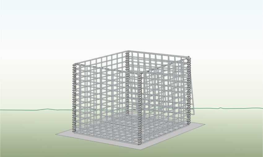 DIY Gabion Fireplace (STEP BY STEP) | Wire Fence