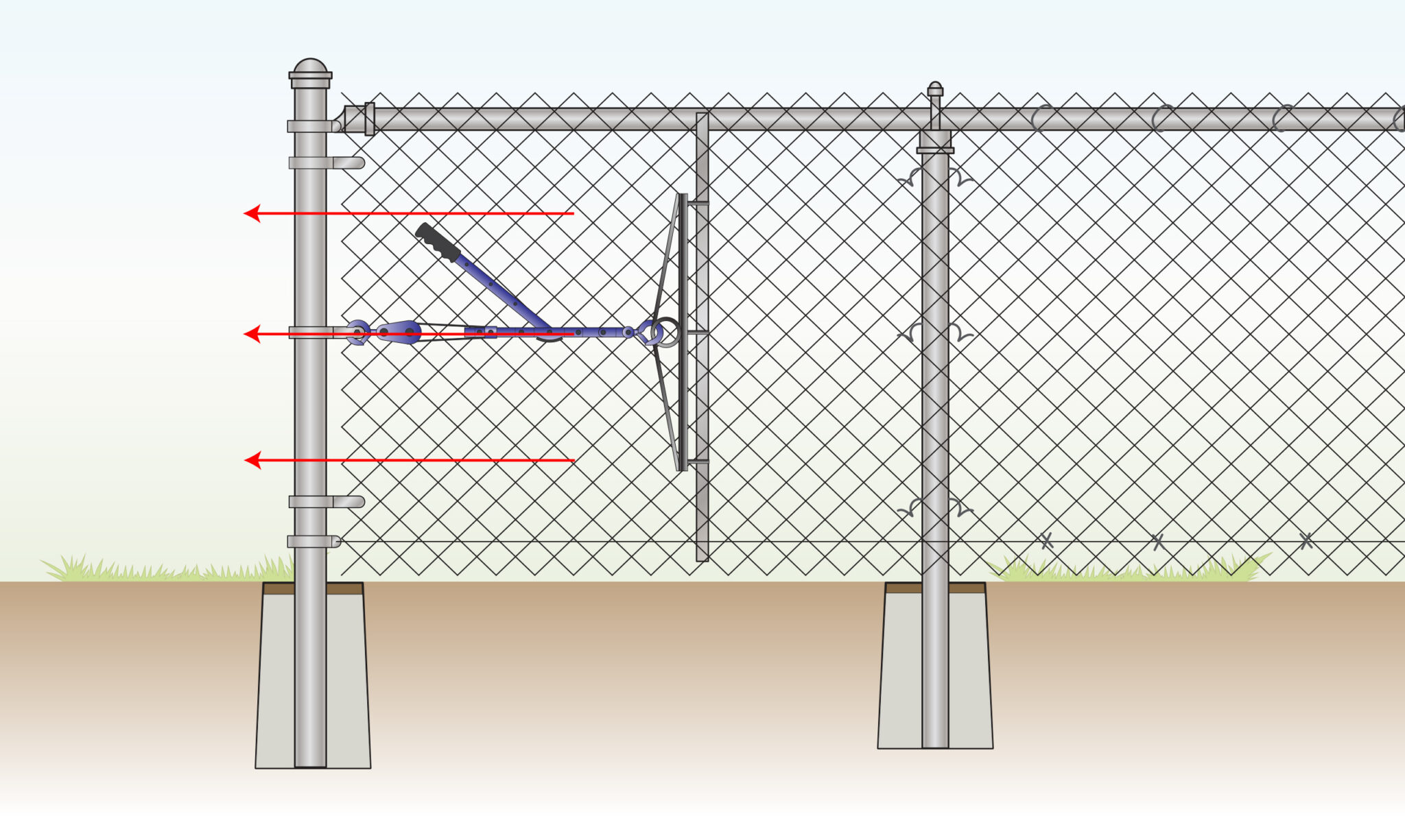 How to Tighten Chain Link Fence (FREE PDF) | Wire Fence