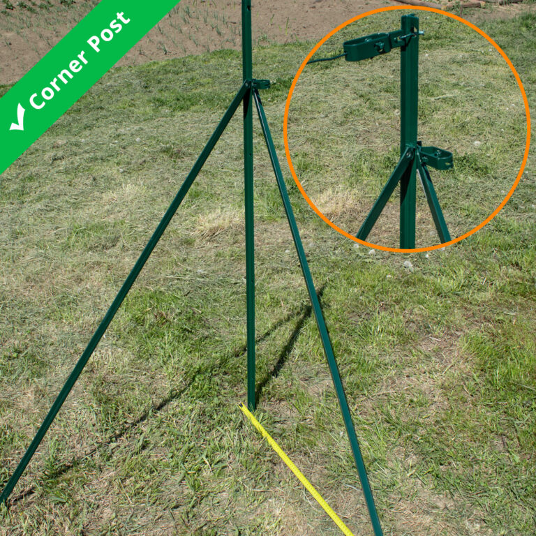 Galvanised Corner Post Kit for H1.8m Fence | Wire Fence