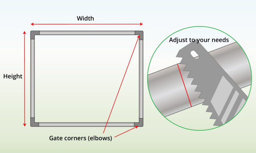 How to Make a Chain Link Gate (STEP BY STEP) | Wire Fence