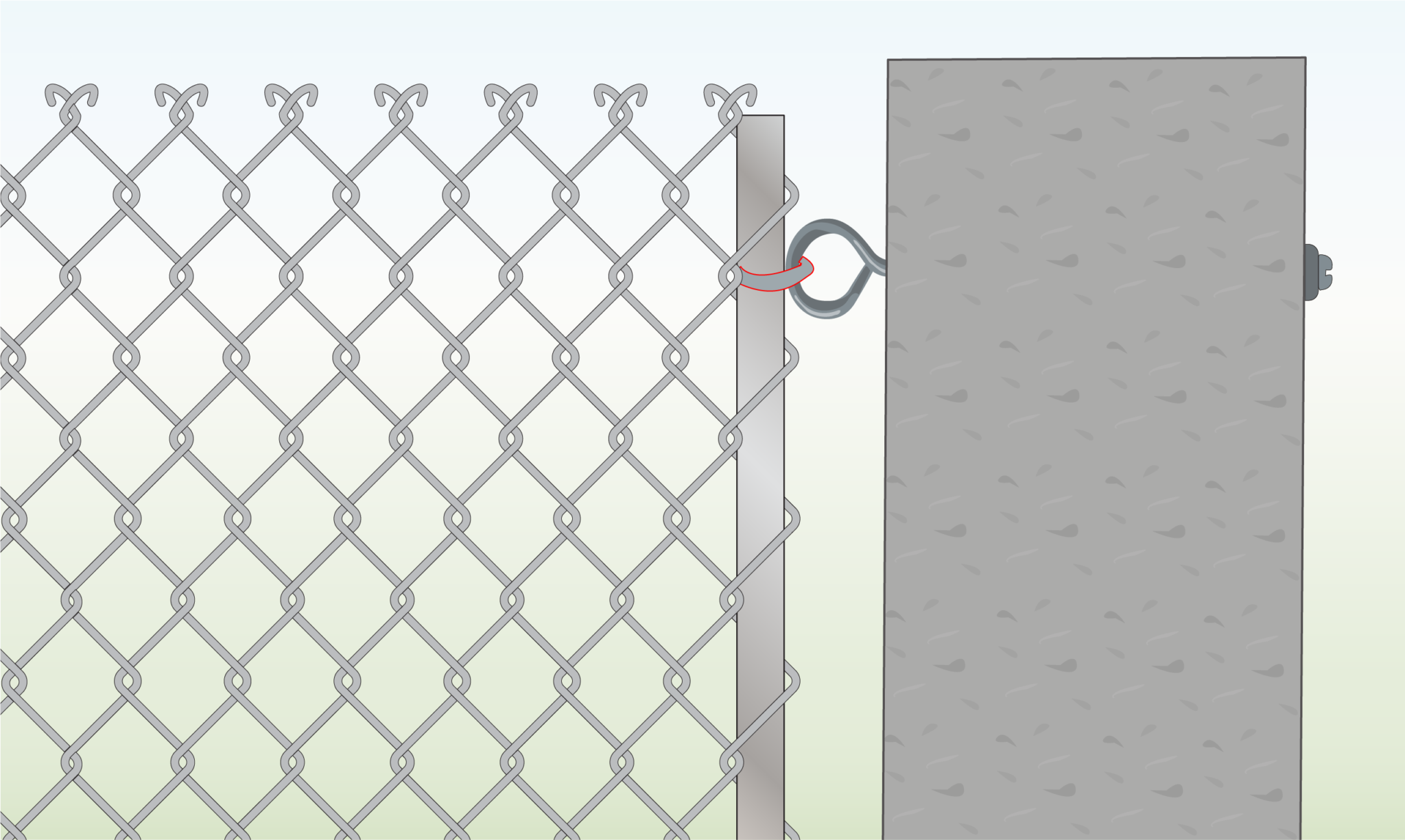 Attaching Chain Link Fence to Posts | Wire Fence