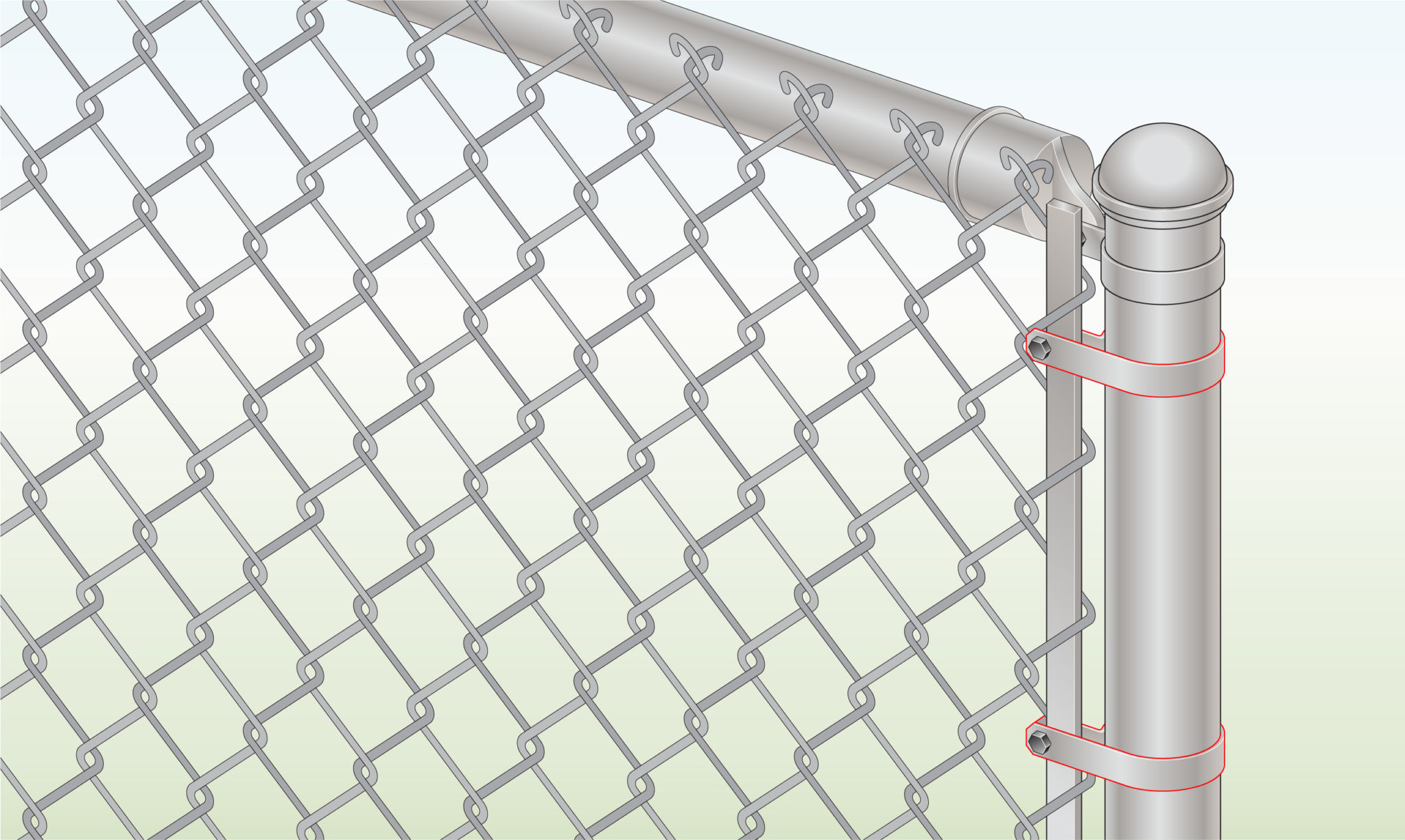 Attaching Chain Link Fence to Posts | Wire Fence