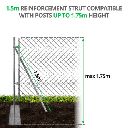 1.5m T Post Reinforcement Strut | Wire Fence